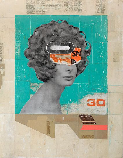 Busacca Gallery: 'Vogue No.2' - Original Mixed Media Artwork by Kareem Rizk