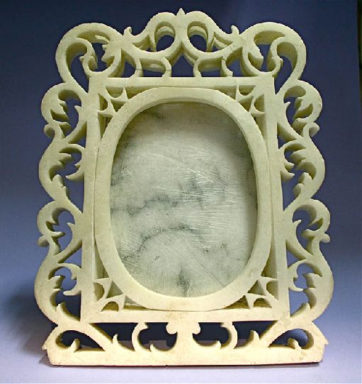 Busacca Gallery: 19th century white alabaster frame