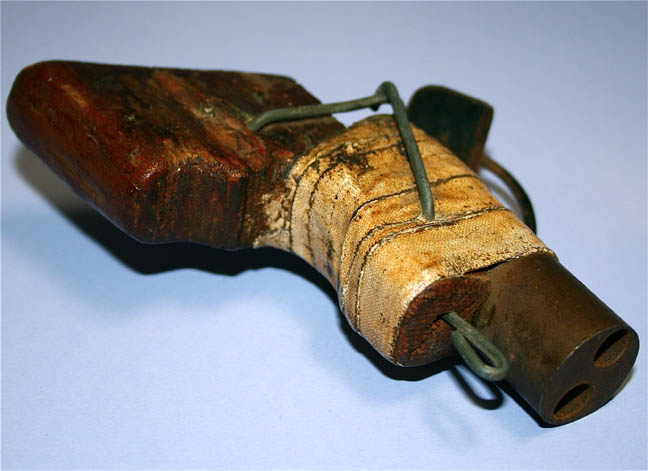 Busacca Gallery: 20th Century Firearm Metal & Wood Prison Two Barrel ...