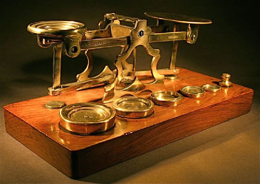 Busacca Gallery: Rare antique weight scale