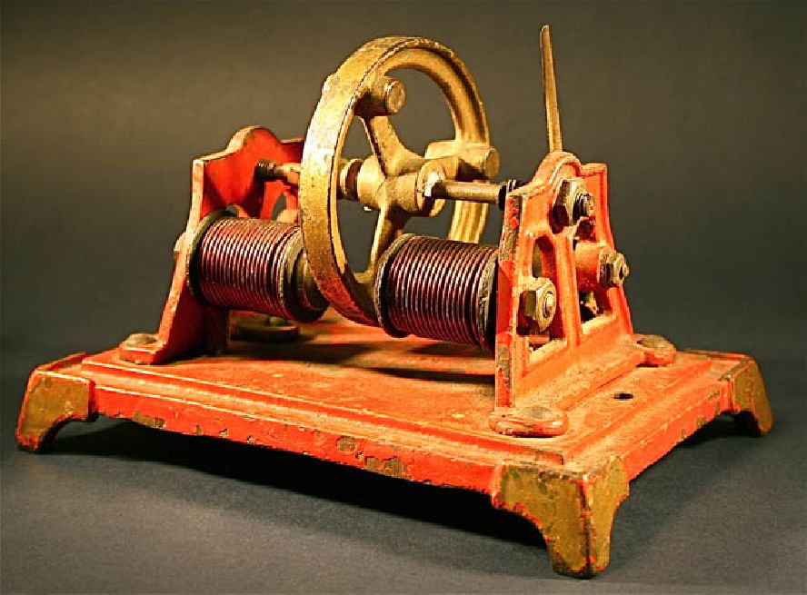 Busacca Gallery: Antique Mechanical Electric Motor Machine Model