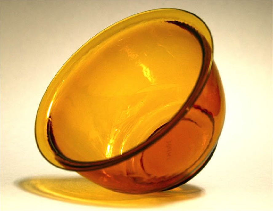 Busacca Gallery: A Beautiful Amber Chinese Peking Glass Rice Bowl, Hand ...