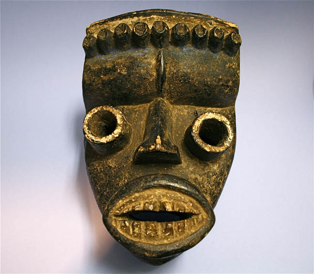 Busacca Gallery: 20th century African tribal wooden face mask