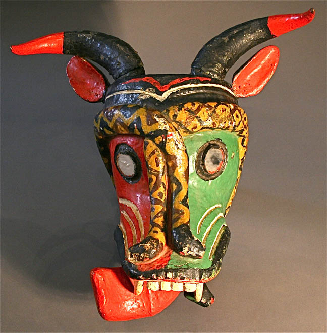 Busacca Gallery: Large Antique Hand Painted & Carved Mexican Bull Snake ...